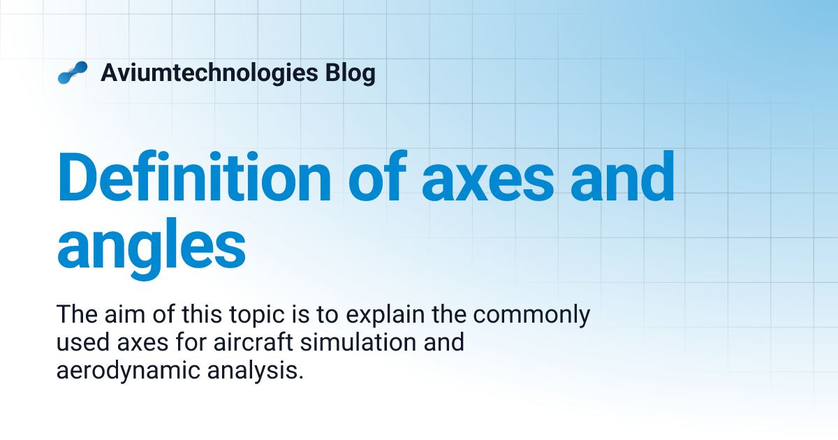 Definition of axes and angles | Aviumtechnologies Blog
